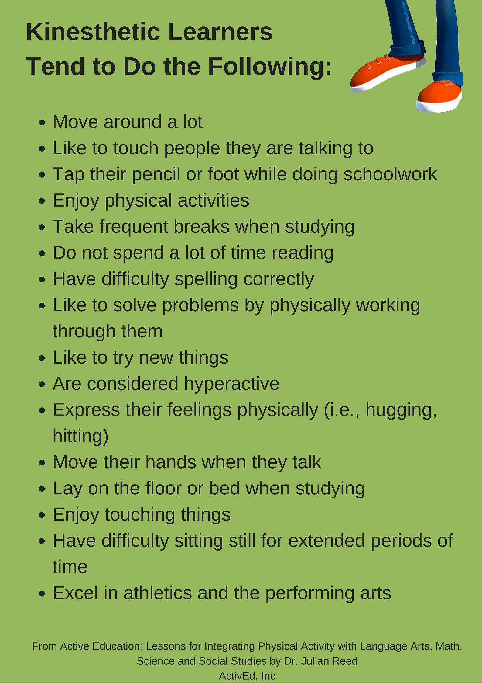 Identifying Kinesthetic Learners
